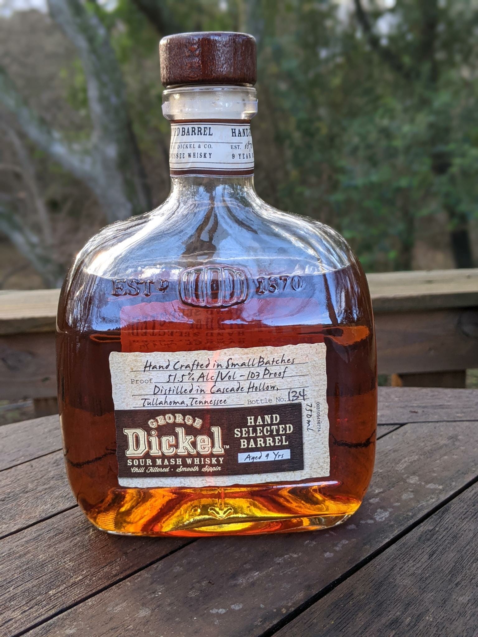 Whiskey Review: George Dickel 9 Year Single Barrel Select – Thirty-One ...