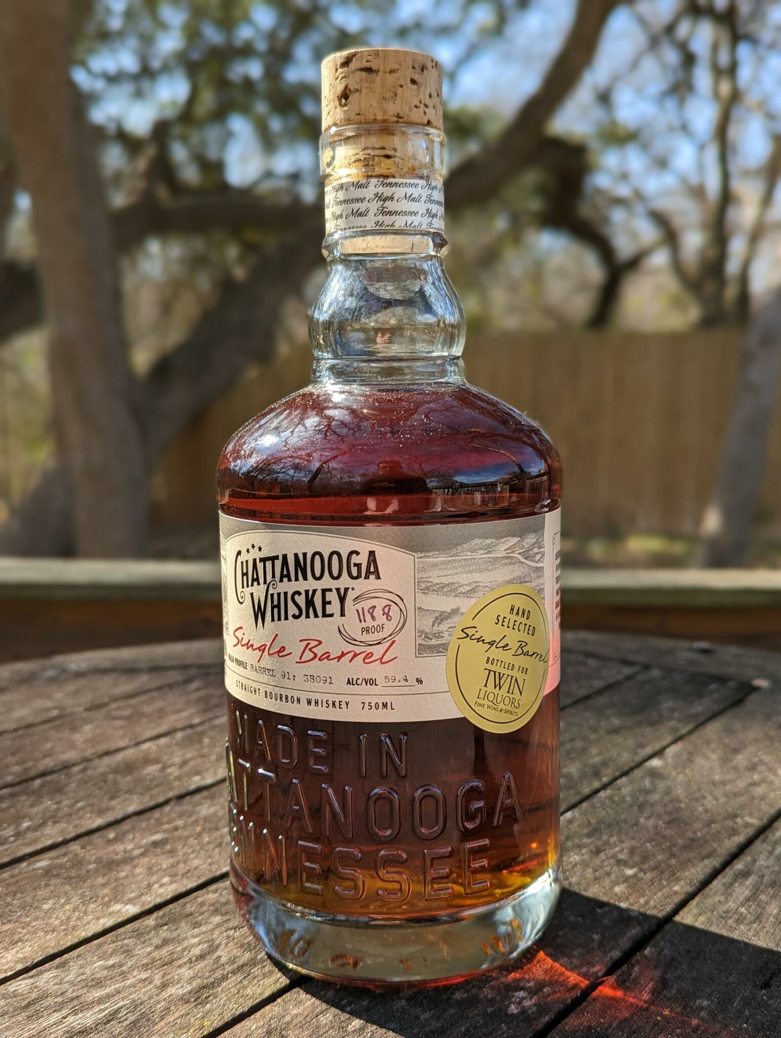 Whiskey Review: Chattanooga Whiskey Single Barrel Straight Bourbon ...